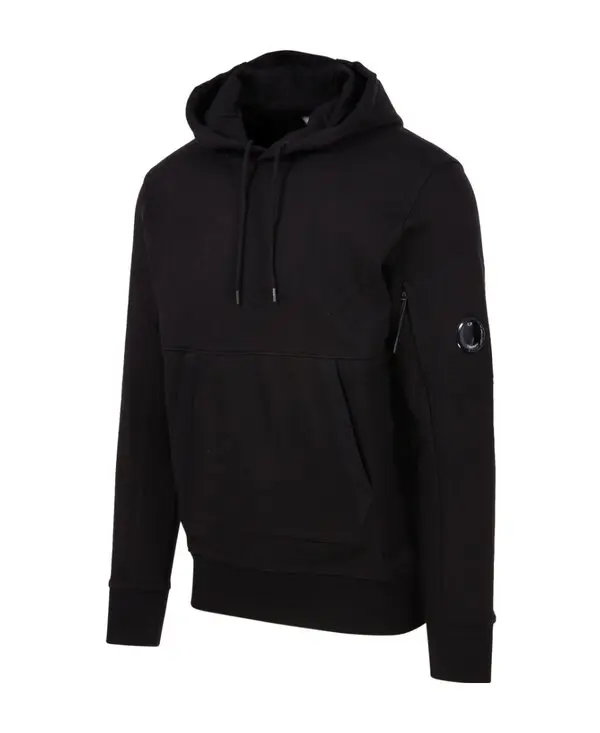 C.P. COMPANY Logo Plaque Drawstring Hoodie
