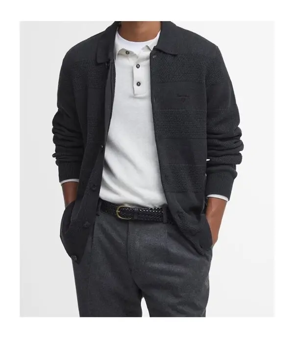Barbour Crew Neck Knitted Cardigan