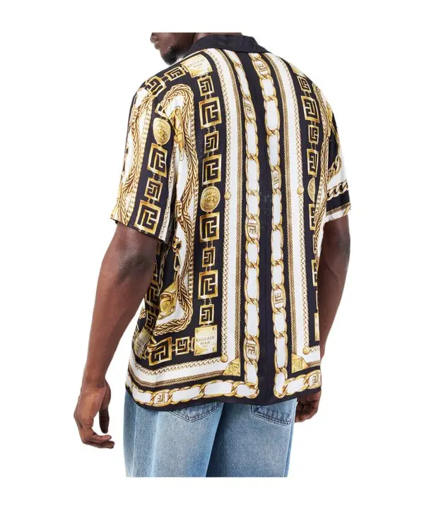 Balmain Short-sleeve Camp Collar Shirt