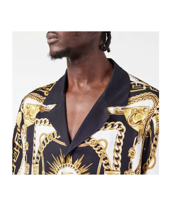 Balmain Short-sleeve Camp Collar Shirt