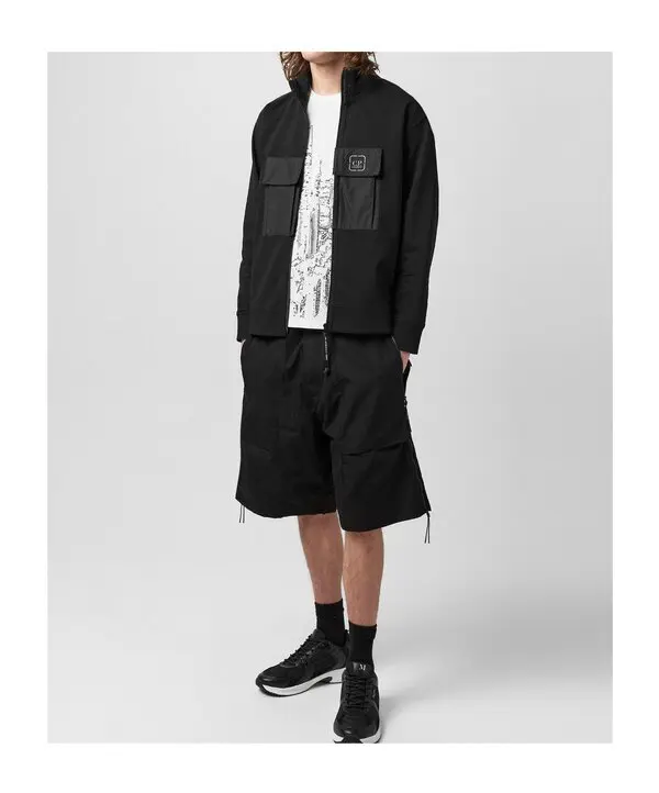 C.P. COMPANY Color-blocked Stand-collar Zip-up Jacket