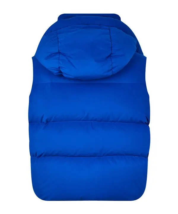 Off-White Padded Down Vest With Hood