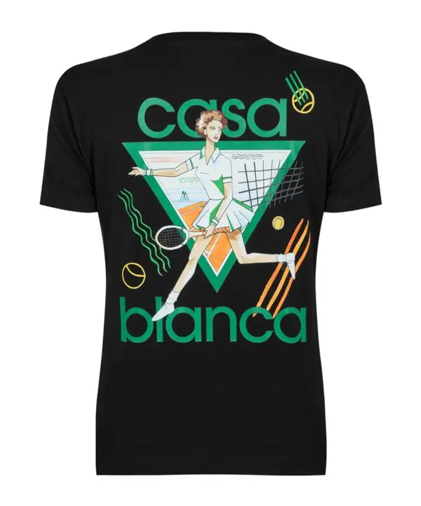 Casablanca Logo Crew Neck T-shirt