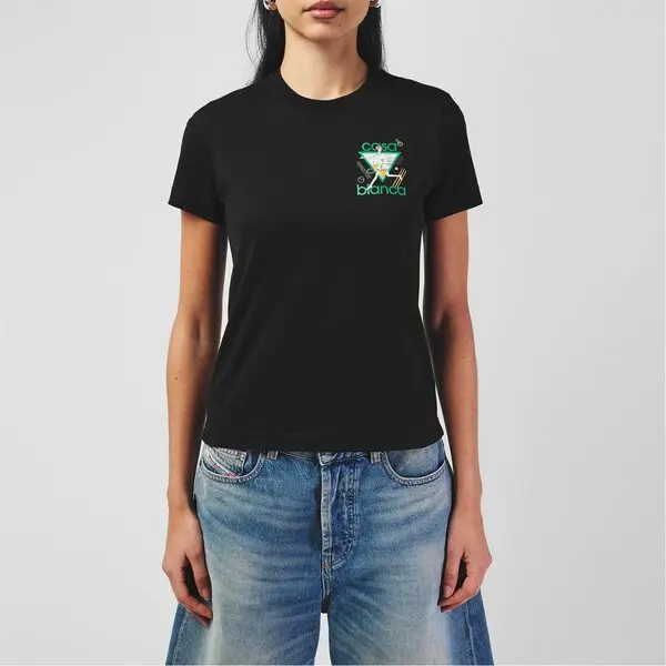 Casablanca Logo Crew Neck T-shirt