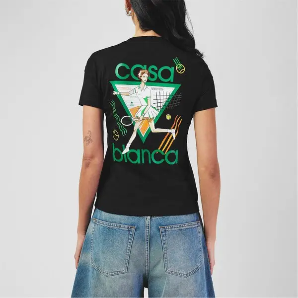 Casablanca Logo Crew Neck T-shirt