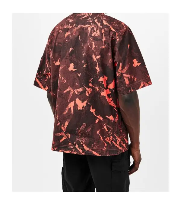 Stone Island Camo Short Sleeve Shirt - Black