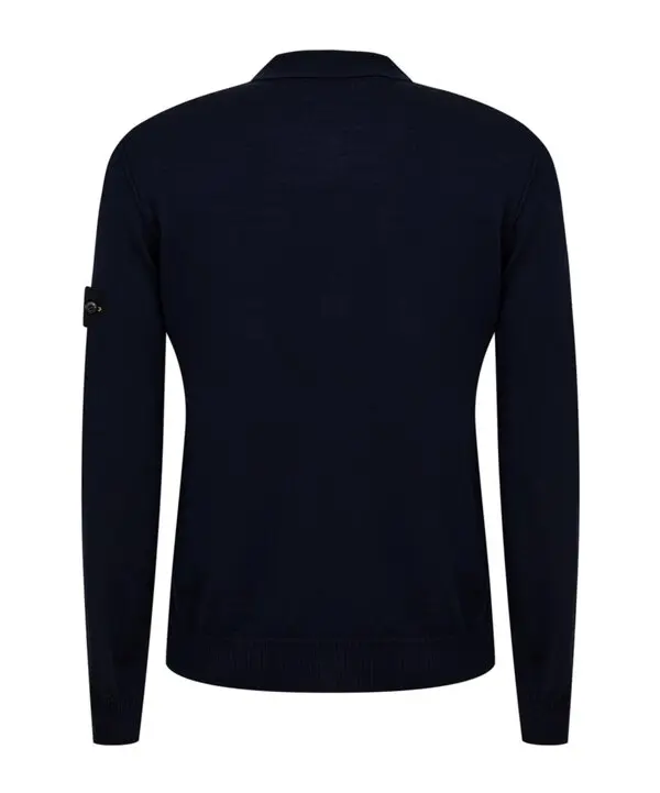 Stone Island Button Wool Polo Shirt