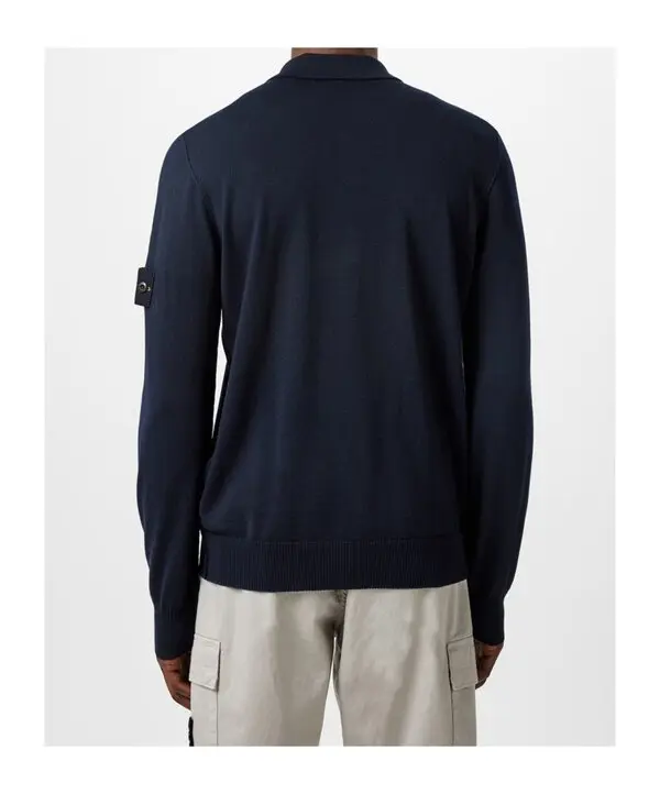 Stone Island Button Wool Polo Shirt