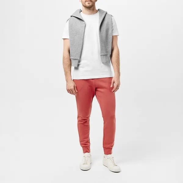 Lacoste Stylish Red Cotton Trousers