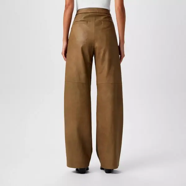 Max Mara Wide-leg Leather Trousers