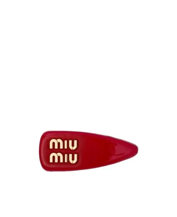Miu Miu Patent Leather Hair Clip