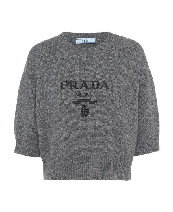 Prada Wool And Cashmere Crewneck Sweater - No