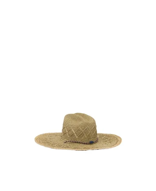 Prada Woven Straw Sun Hat With Logo Detail