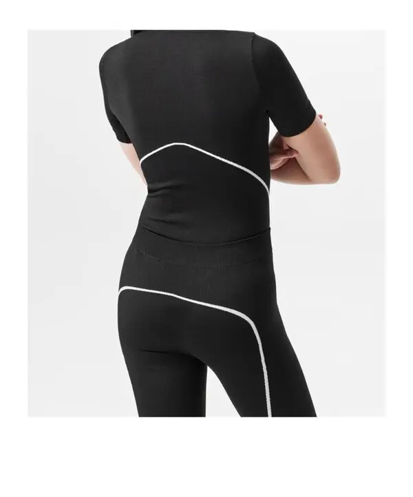 Off-White Short-sleeve Seamless Bodysuit