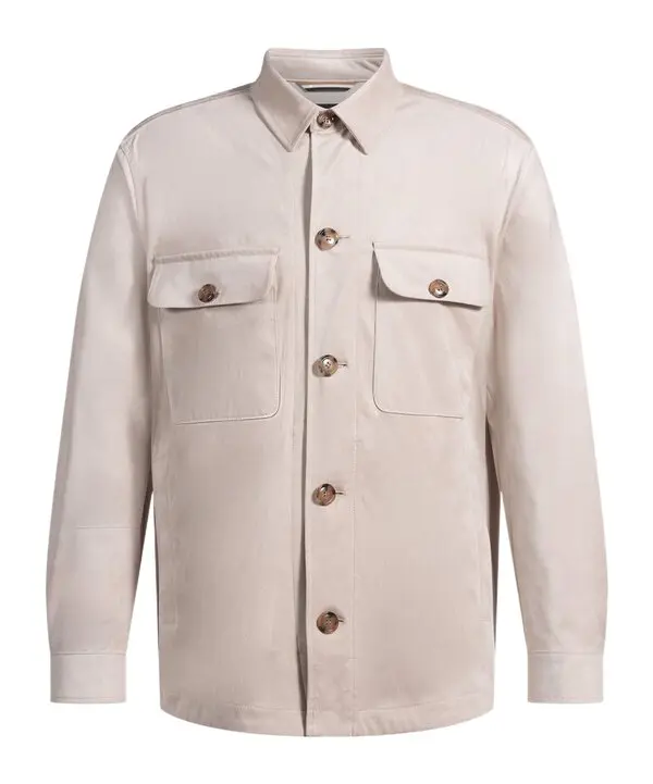 Hugo Boss Off-white Utility Shirt Jacket