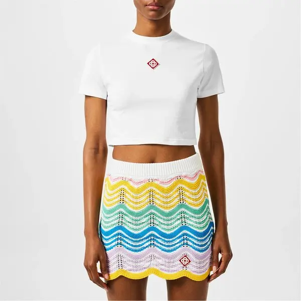 Casablanca Logo Crew Neck T-shirt