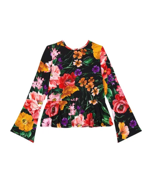 Dolce & Gabbana Floral Print Long-sleeved T-shirt