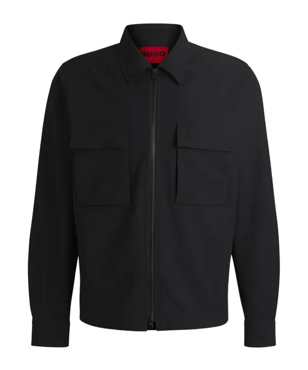 Hugo Boss Zip-up Utility-style Shirt Casual Jacket