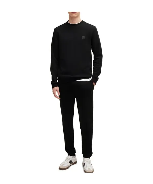 Hugo Boss Solid Color Cuffed Casual Pants