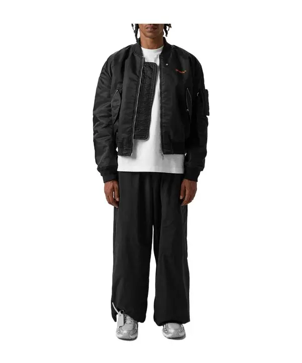 Off-White High Waist Wide Leg Pants