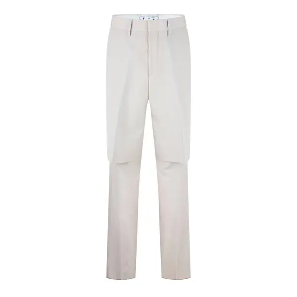 Off-White Mid-rise Slim-fit Trousers