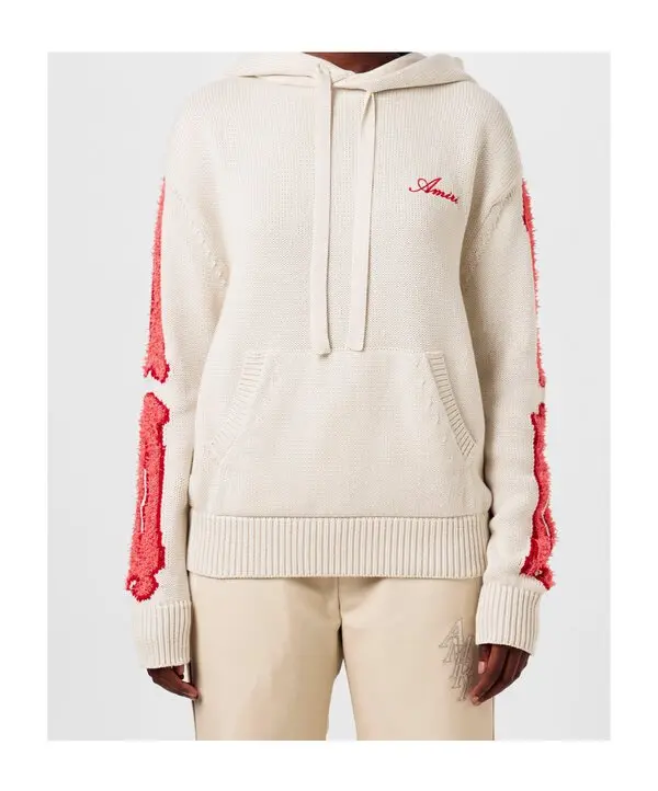 Amiri Knitted Hoodie With Logo