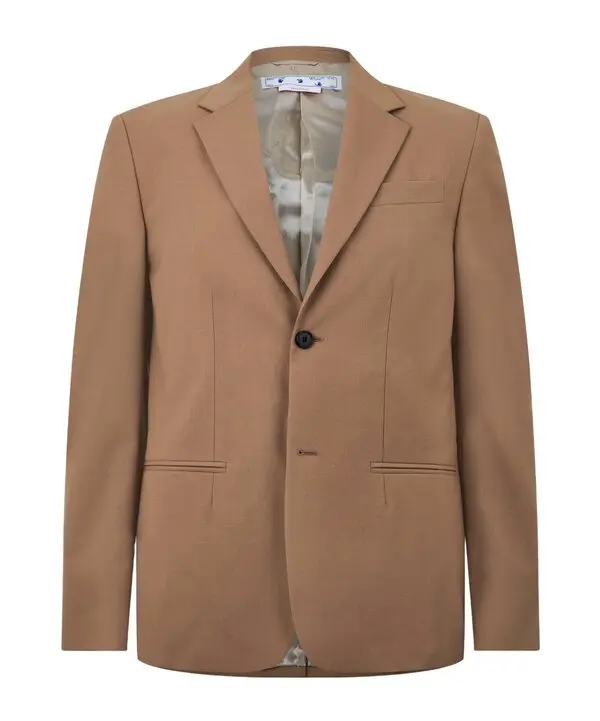 Off-White Single-breasted Drill Relaxed Blazer