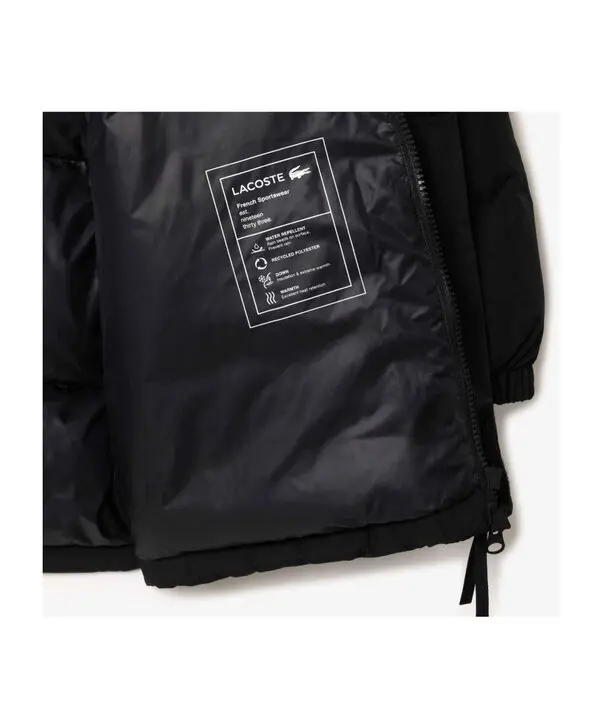 Lacoste Hooded Quilted Zip-up Puffer Jacket