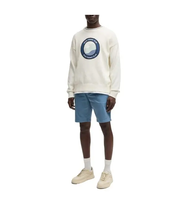 Hugo Boss Solid Color Casual Shorts