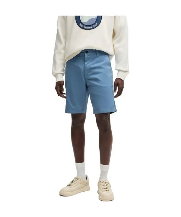 Hugo Boss Solid Color Casual Shorts