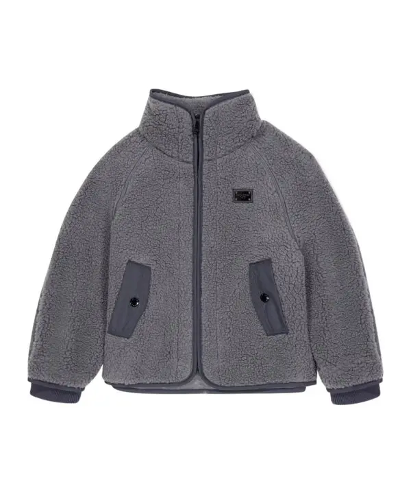 Dolce & Gabbana Logo Zip-up Jacket - Black