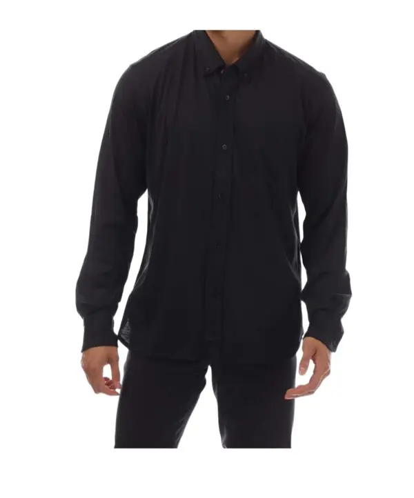 TOM FORD Silk Cotton Blend Button Down Shirt - Black