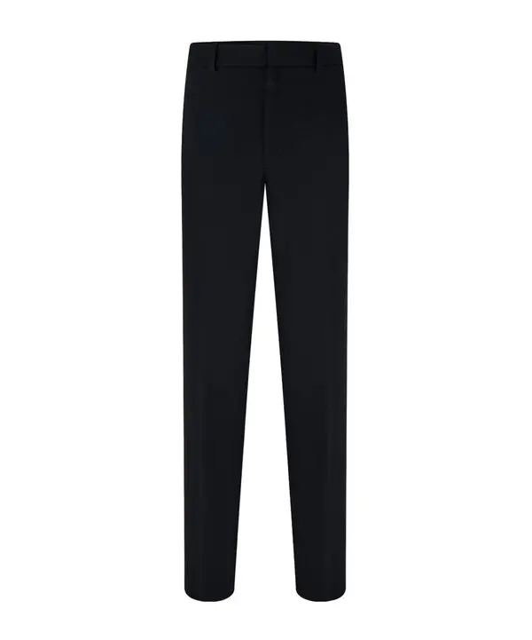 Off-White Straight Leg Trousers With Multiple Pockets