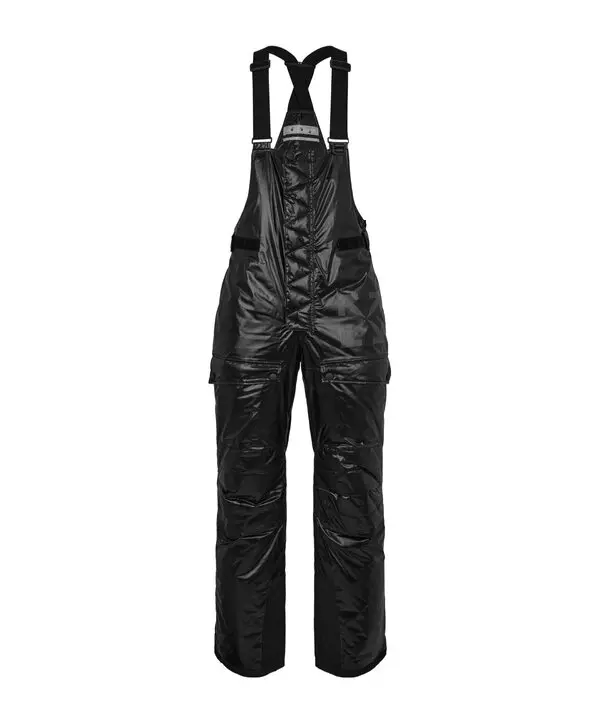 Off-White Quilted Bib Overalls - Black