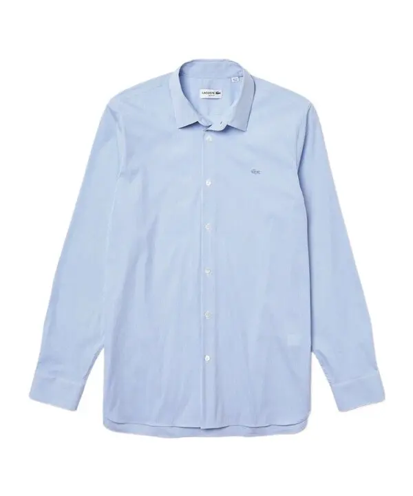 Lacoste Slim Fit Striped Stretch Poplin Shirt