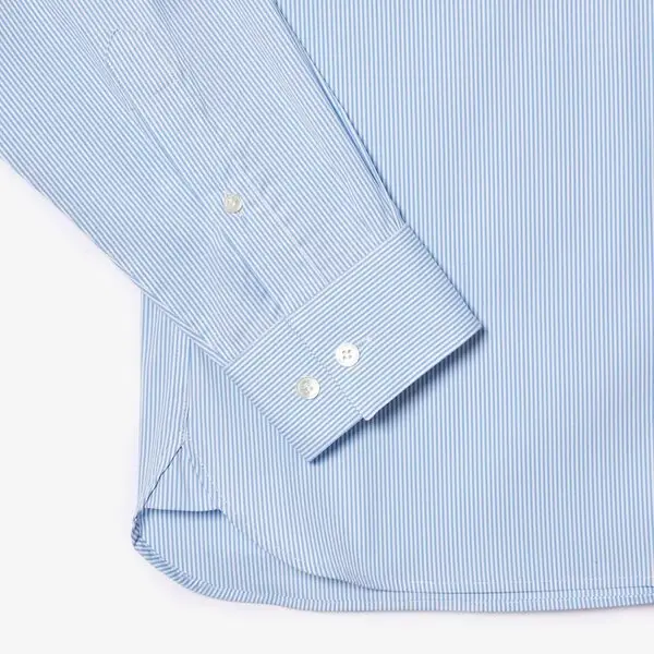 Lacoste Slim Fit Striped Stretch Poplin Shirt