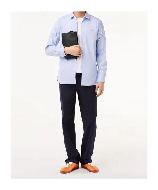 Lacoste Slim Fit Striped Stretch Poplin Shirt