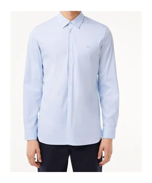 Lacoste Slim Fit Striped Stretch Poplin Shirt