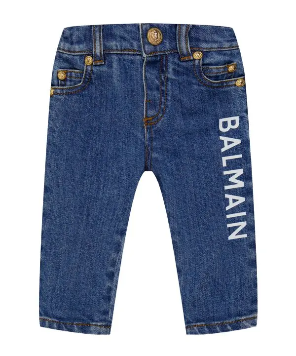 Balmain Logo Print Trousers Babies