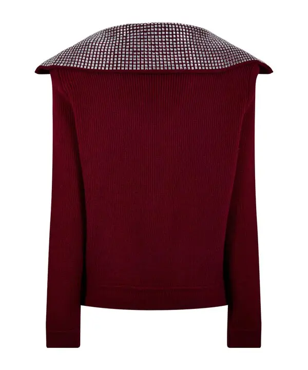 SELF-PORTRAIT Diamante Knitted Jumper