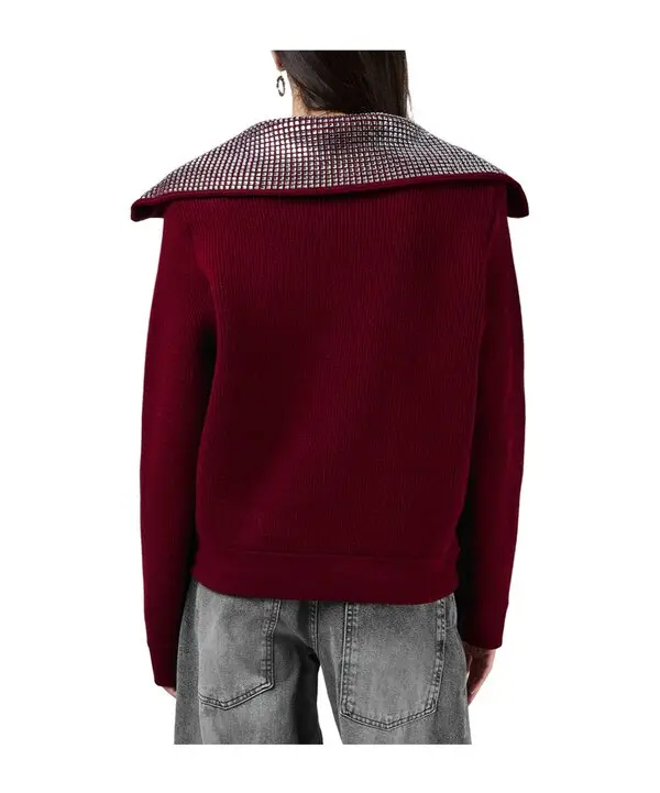 SELF-PORTRAIT Diamante Knitted Jumper