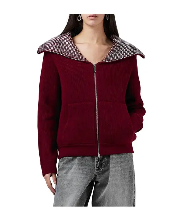 SELF-PORTRAIT Diamante Knitted Jumper