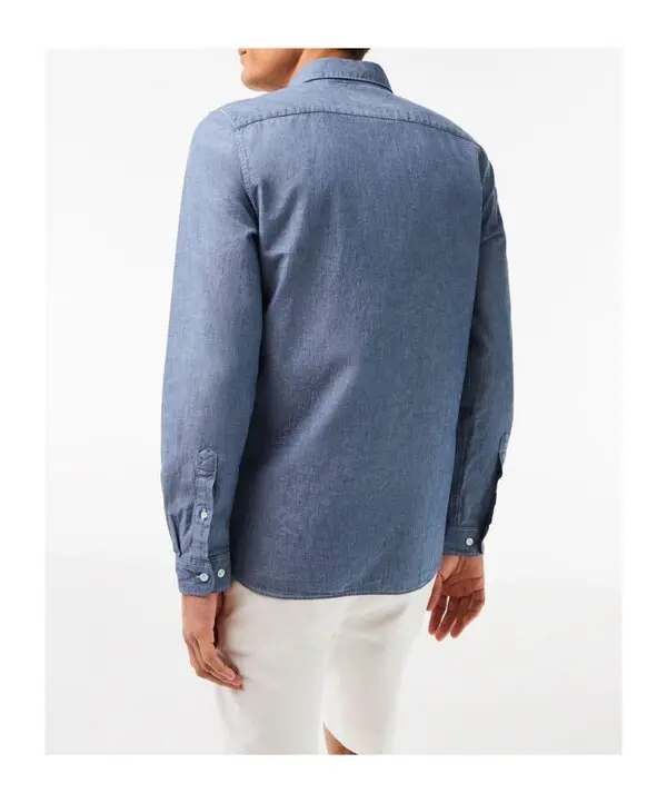 Lacoste Slim Fit Concealed Placket Poplin Shirt