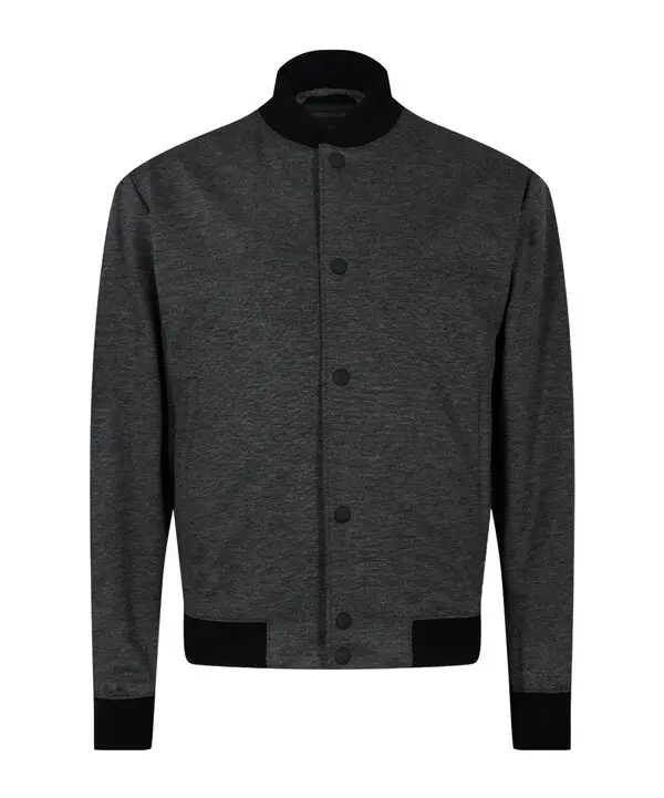 Hugo Boss Dark Grey Wool Blend Casual Jacket