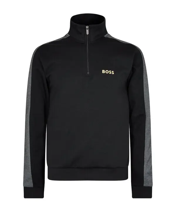 Hugo Boss Stand Collar Long-sleeve Coat