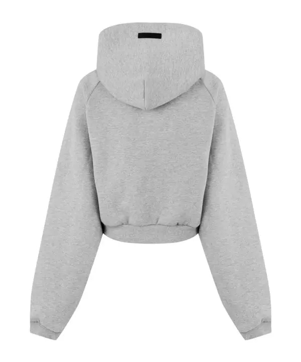 Fear Of God Logo Cropped Hoodie