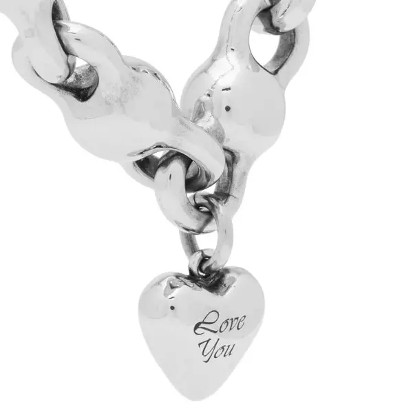 Acne Studios Heart Choker Necklace