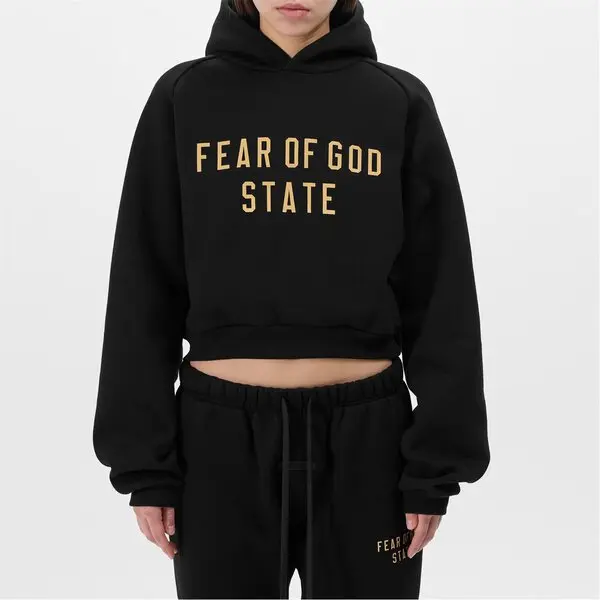 Fear Of God Logo Hooded Sweatshirt