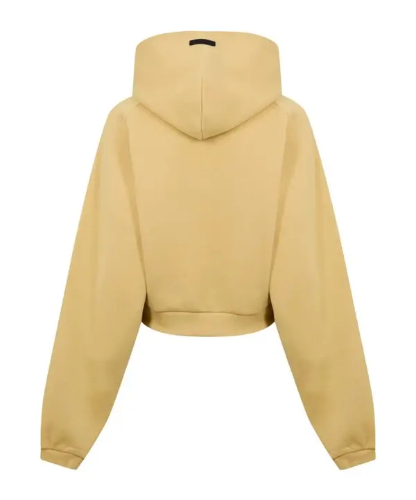 Fear Of God Cropped Logo Hoodie