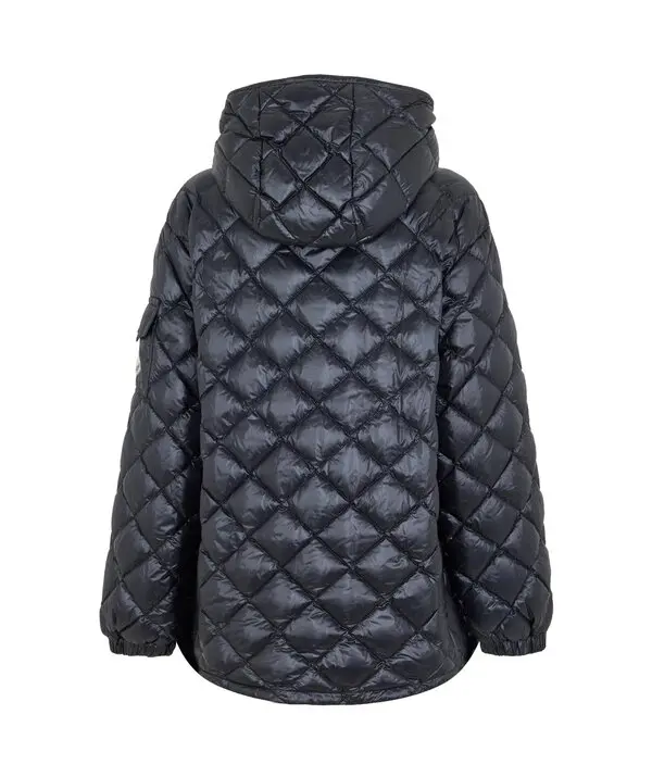 Moncler Diamond-quilted Hooded Puffer Jacket - Black